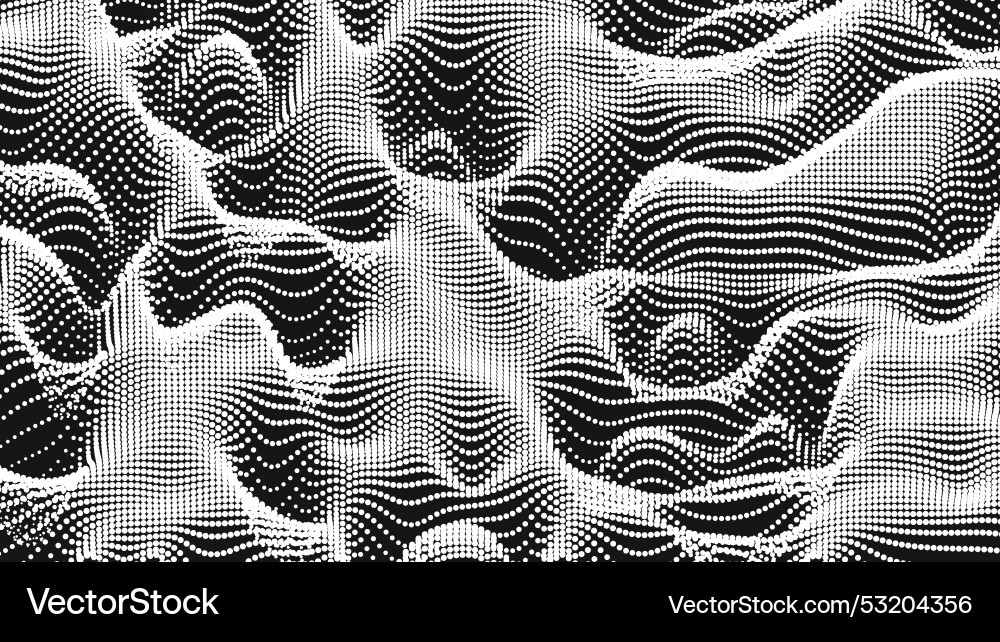 Point wave noise texture abstract dot background Vector Image