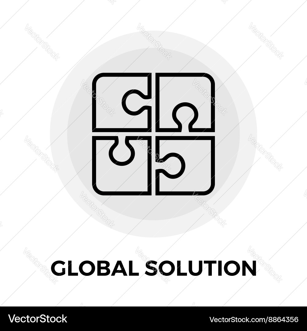 Puzzle Solution Icon Royalty Free Vector Image