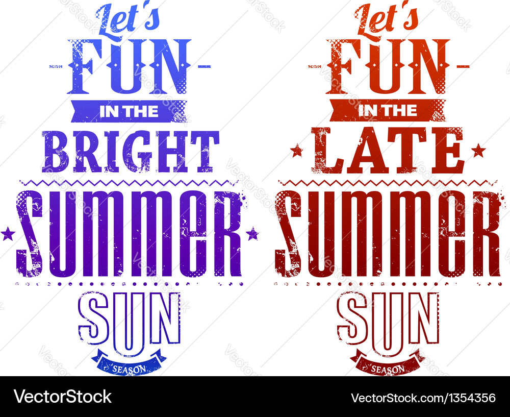 Summer typography Royalty Free Vector Image - VectorStock