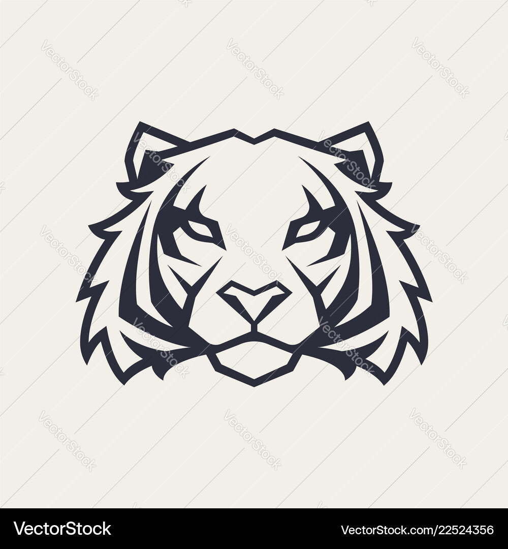 Tiger mascot Royalty Free Vector Image - VectorStock