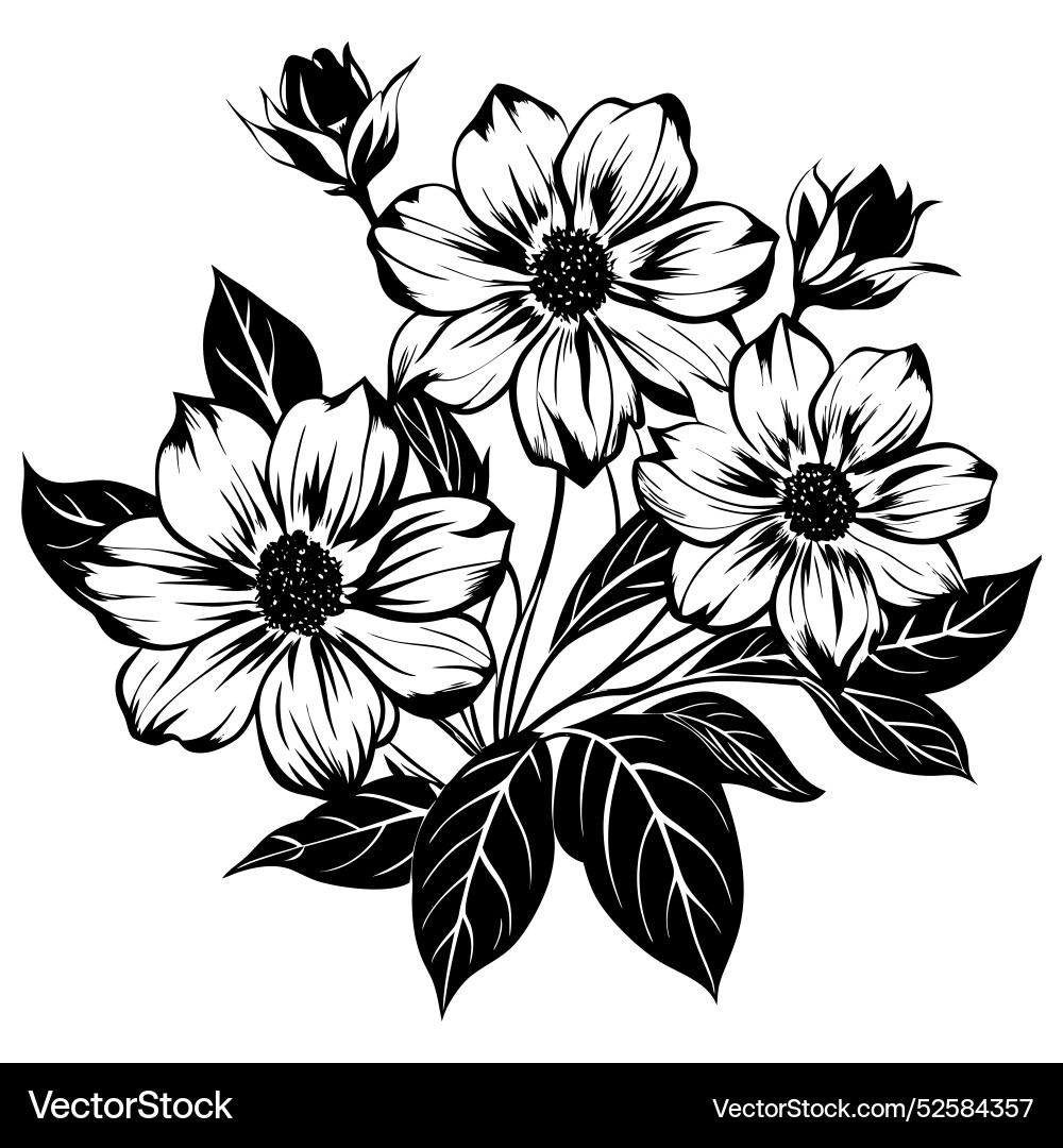 Free flower art icons graphics Royalty Free Vector Image