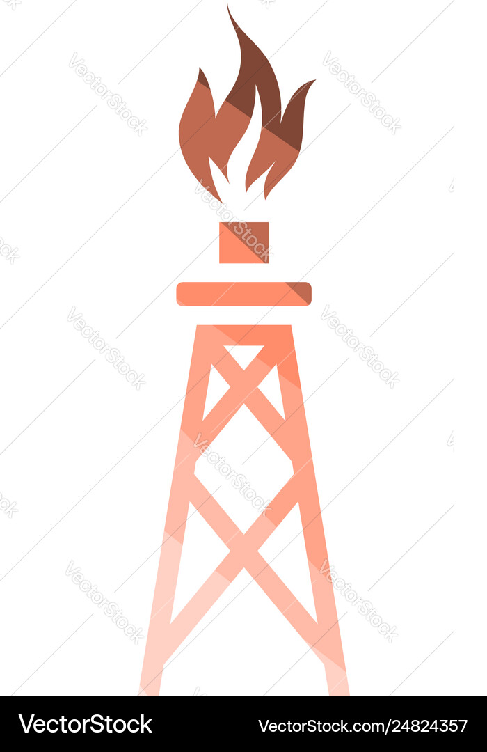 Gas tower icon Royalty Free Vector Image - VectorStock