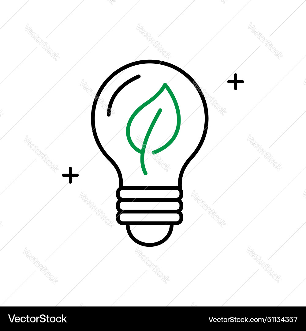 Green thinking icon innovative concept Royalty Free Vector