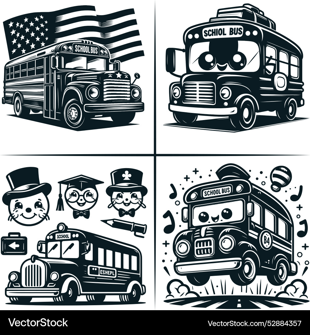 School bus svg Royalty Free Vector Image - VectorStock