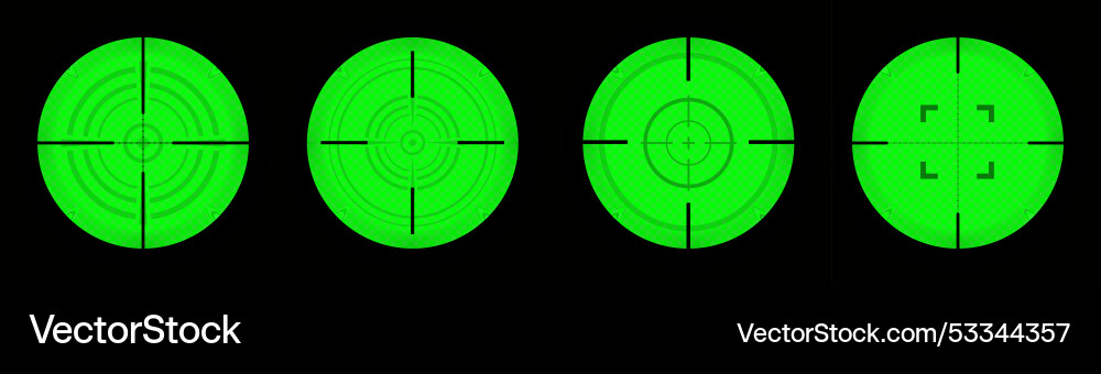 Sniper rifle night sights weapon optical scope Vector Image