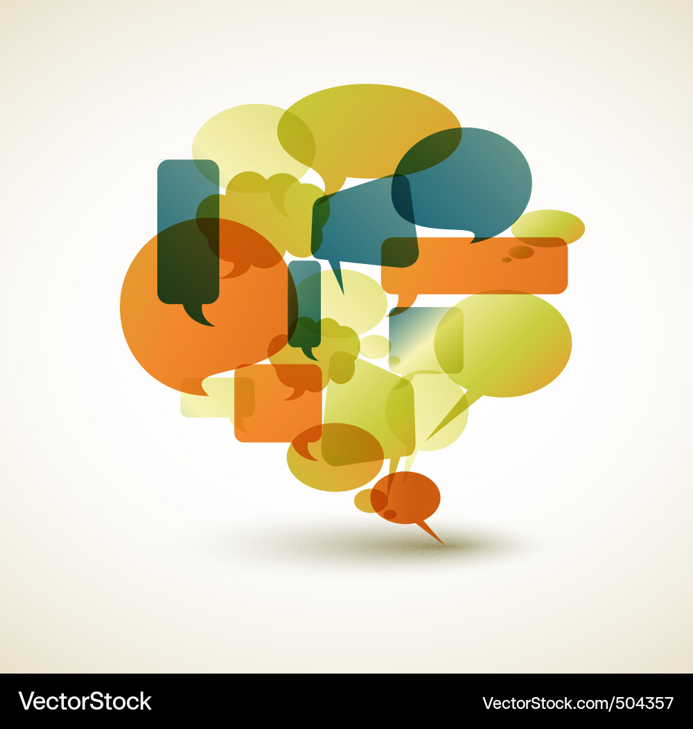 Speech bubble Royalty Free Vector Image - VectorStock