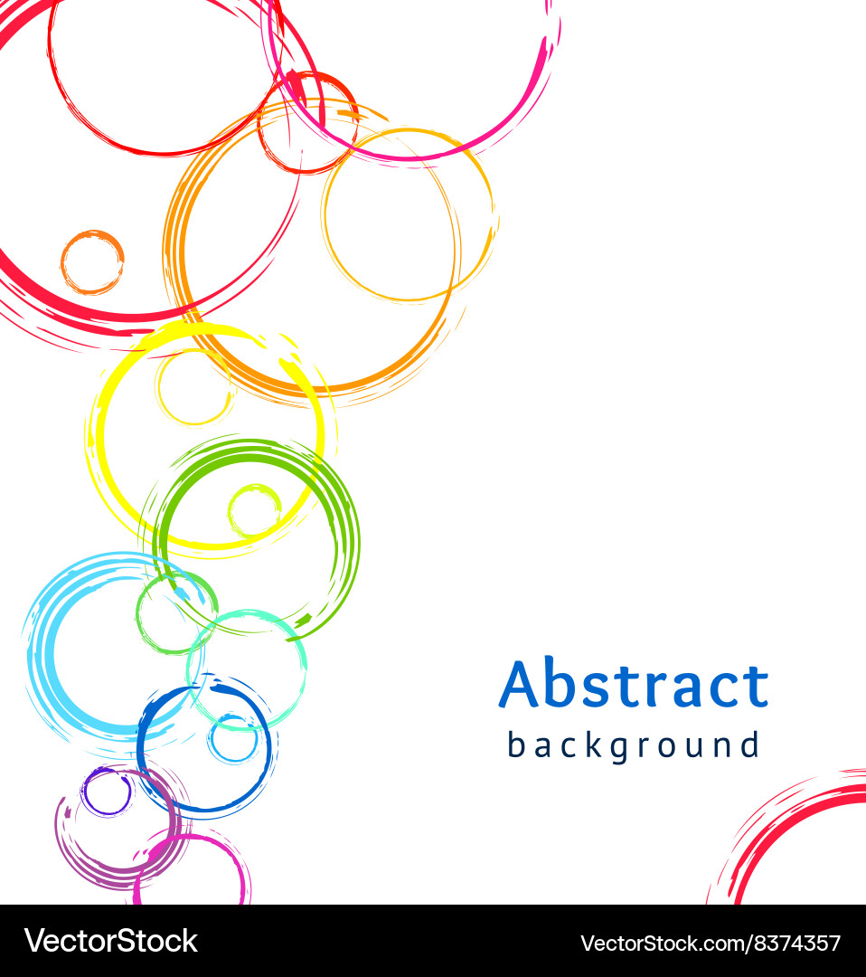 White background with bright color lines Vector Image