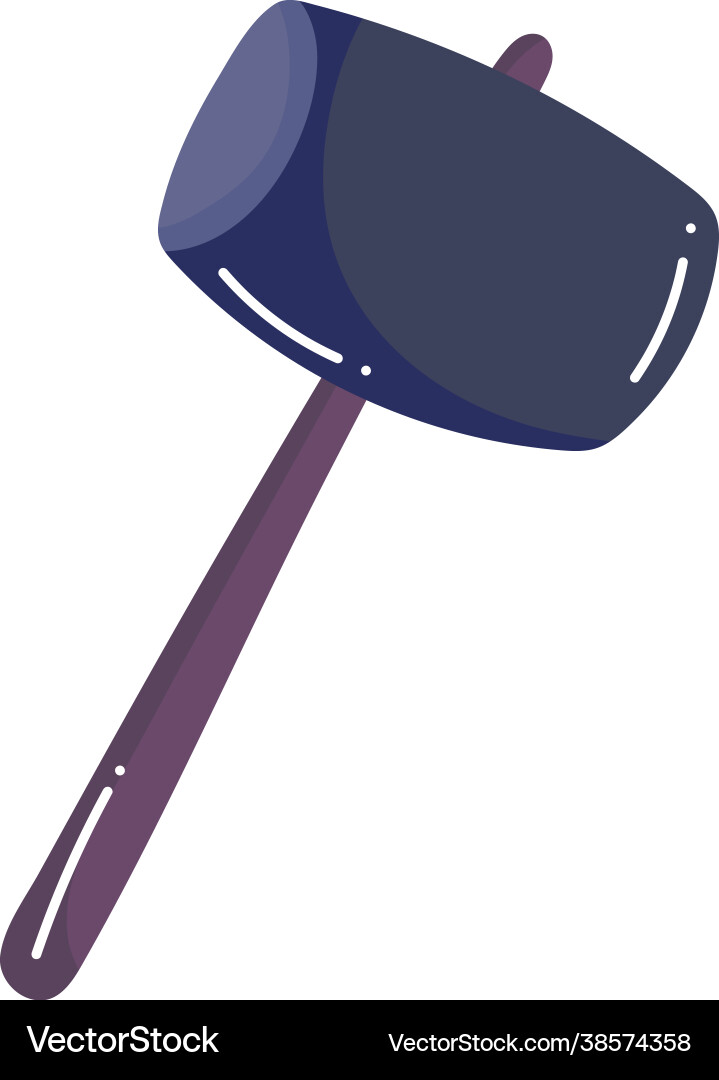 Hammer tool cartoon Royalty Free Vector Image - VectorStock