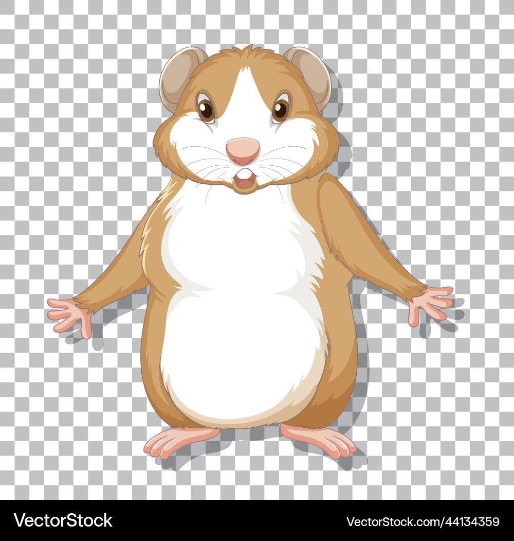 Hamster in cartoon style Royalty Free Vector Image