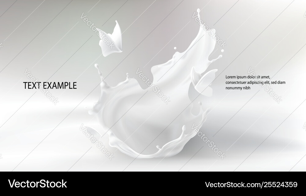 Milk splash crown shape and butterfly silhouettes Vector Image