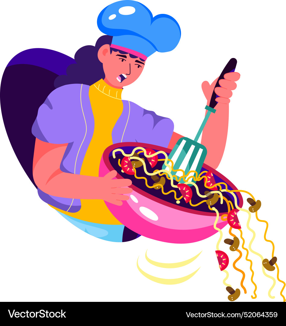 Spilling food Royalty Free Vector Image - VectorStock