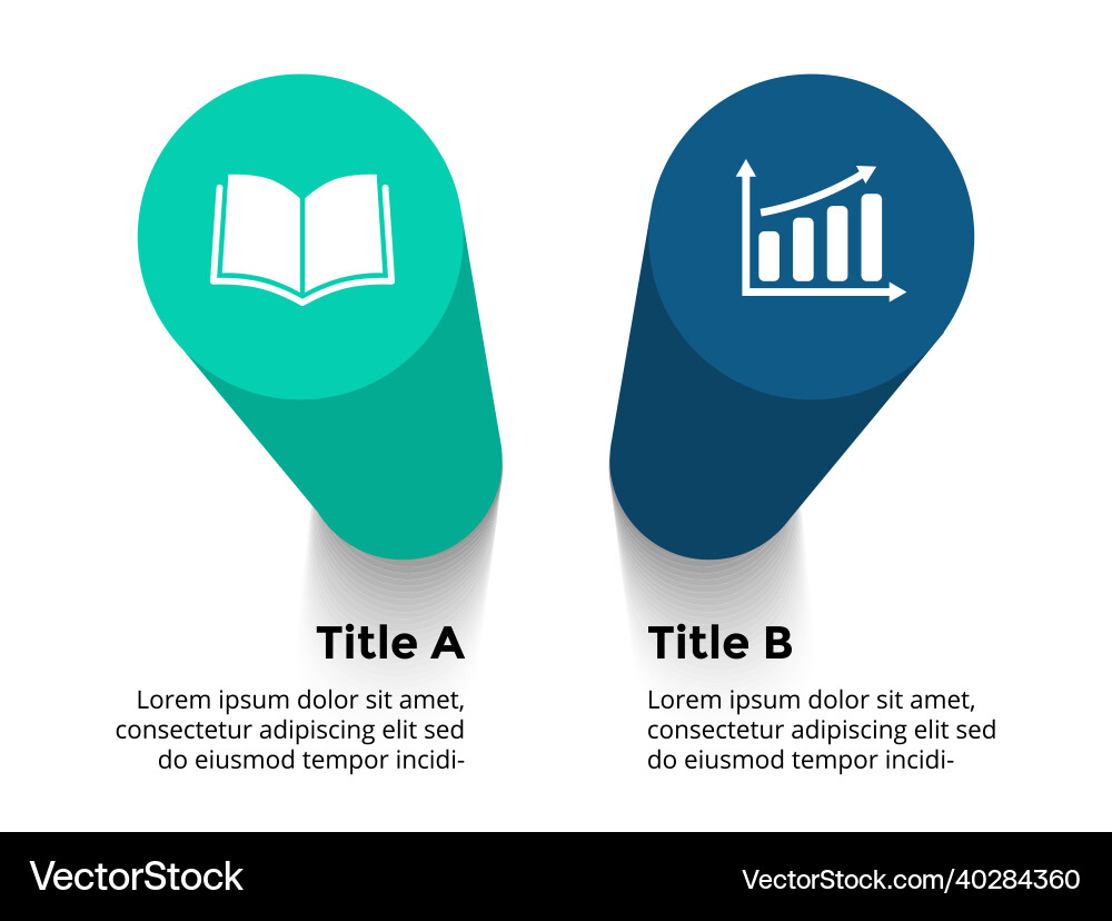 3d perspective infographic presentation Royalty Free Vector