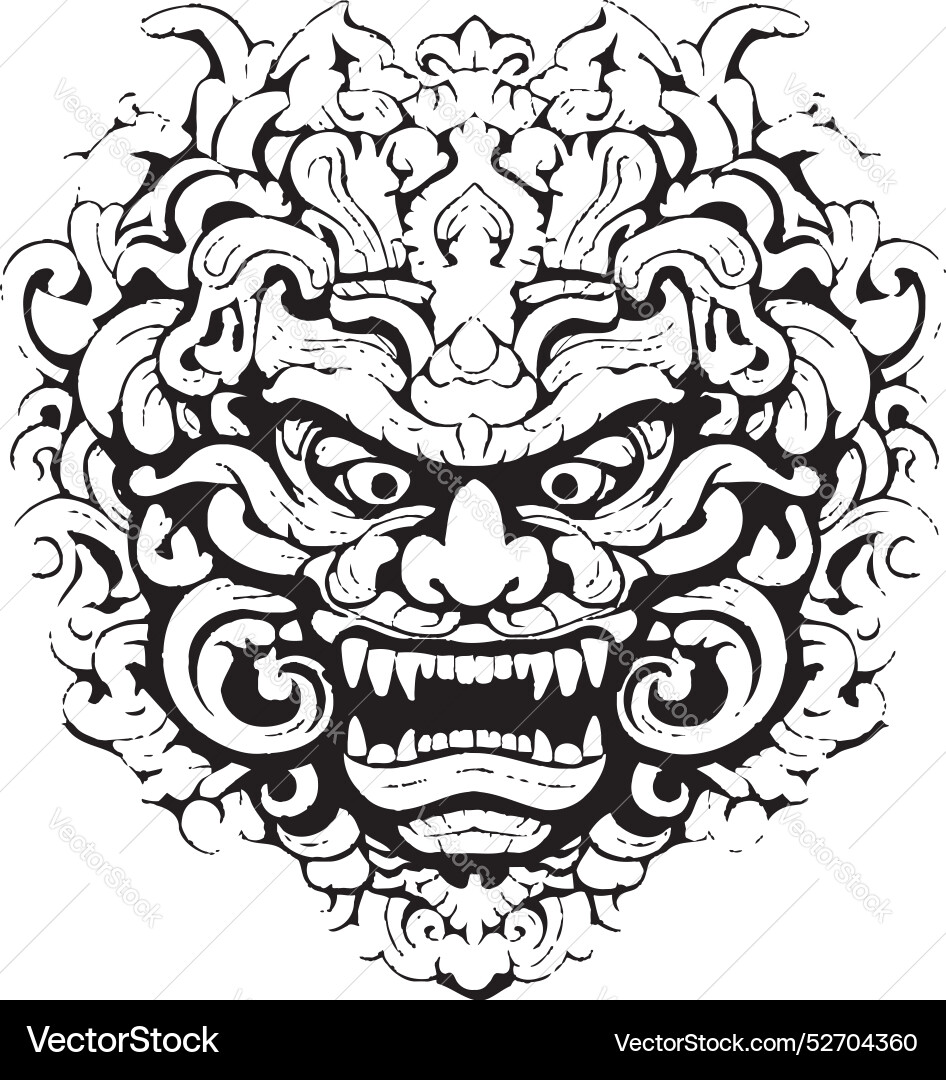 Ancient borong traditions logo icon ethereal Vector Image