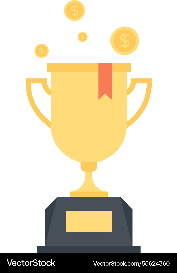 Competitive solutions flat web icon concept Vector Image