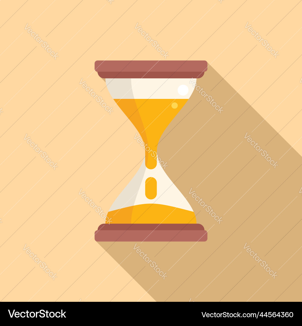Hourglass icon flat clock project Royalty Free Vector Image