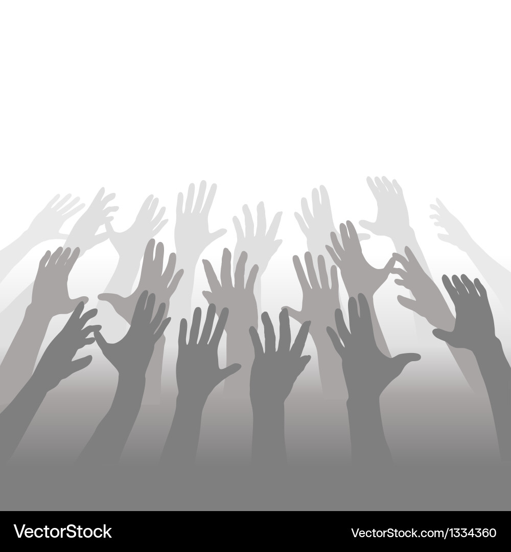Reaching Hands Silhouette Hands Reaching Up Vector Art, Icons, And