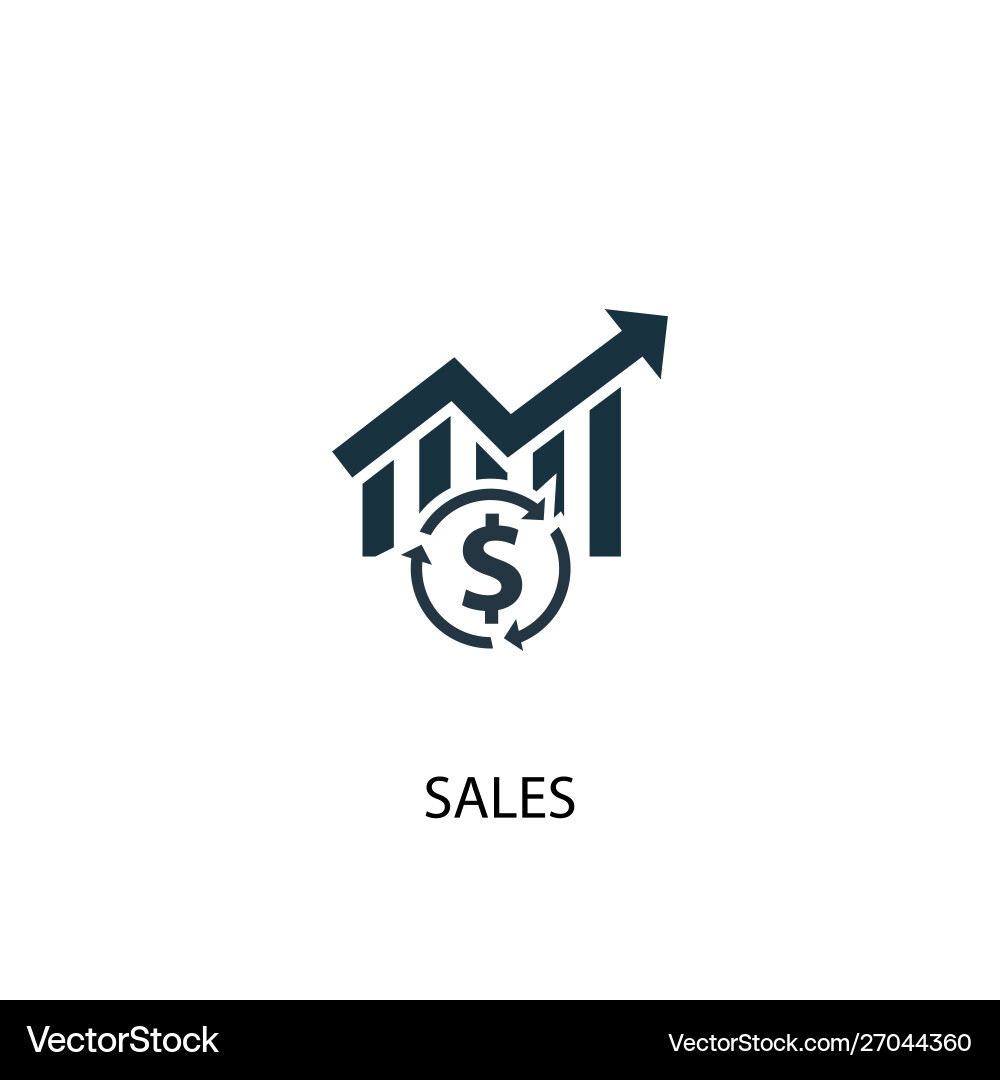Upward Sales Growth Icon Royalty Free Vector Image