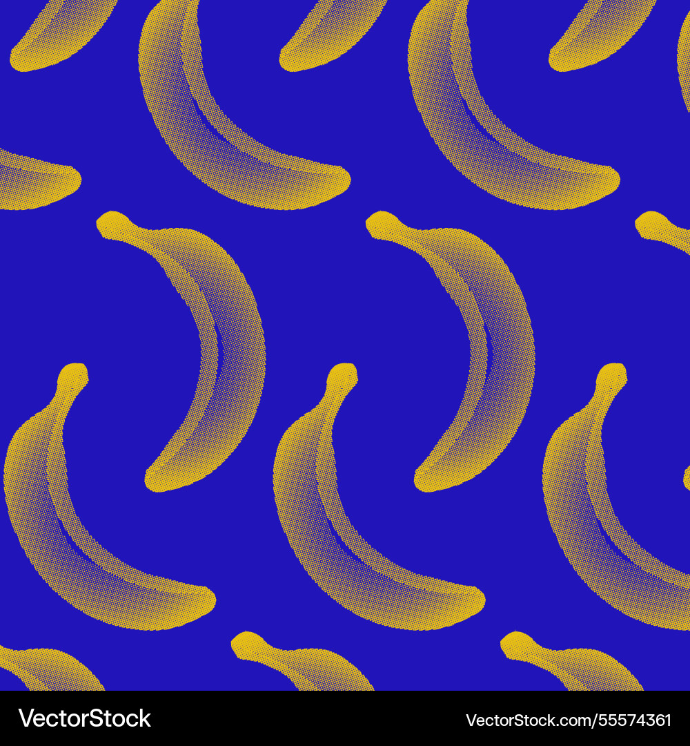 Bananas on a blue background Royalty Free Vector Image
