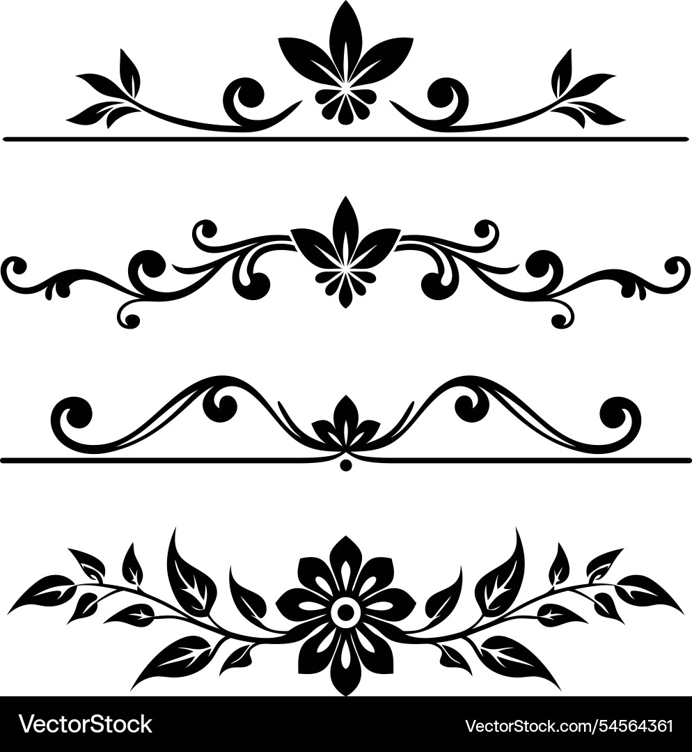 Classic decorative borders Royalty Free Vector Image