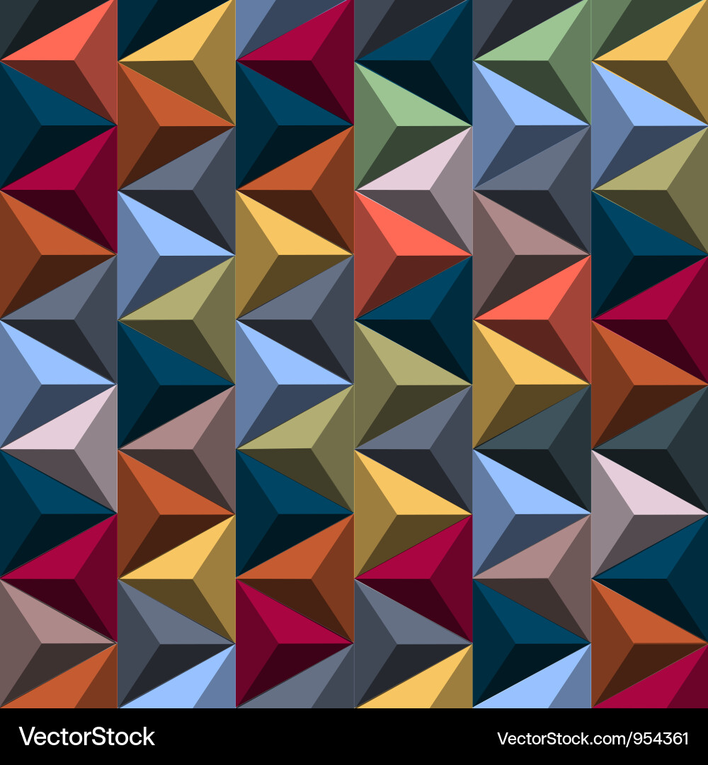 Geometric Pyramid Pattern Royalty Free Vector Image