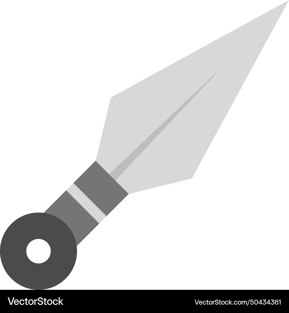 Kunai icon image Royalty Free Vector Image - VectorStock