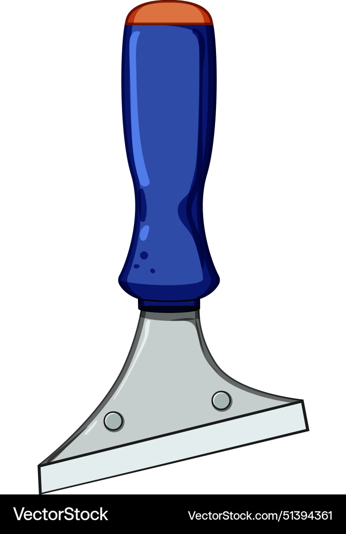 Line paint scraper cartoon Royalty Free Vector Image