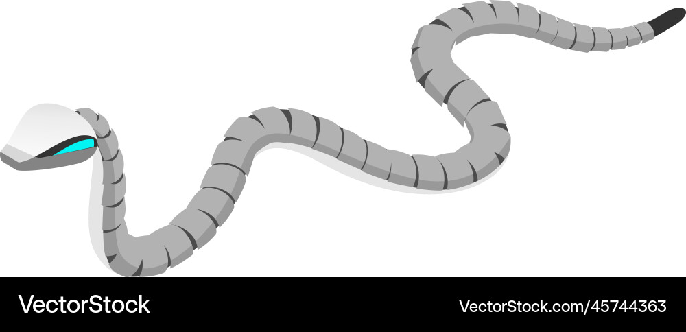 Animal robot snake composition Royalty Free Vector Image