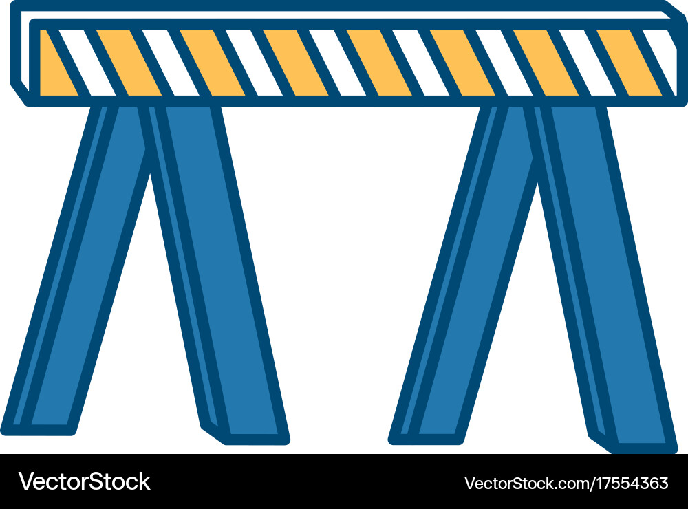 Construction barrier tool Royalty Free Vector Image
