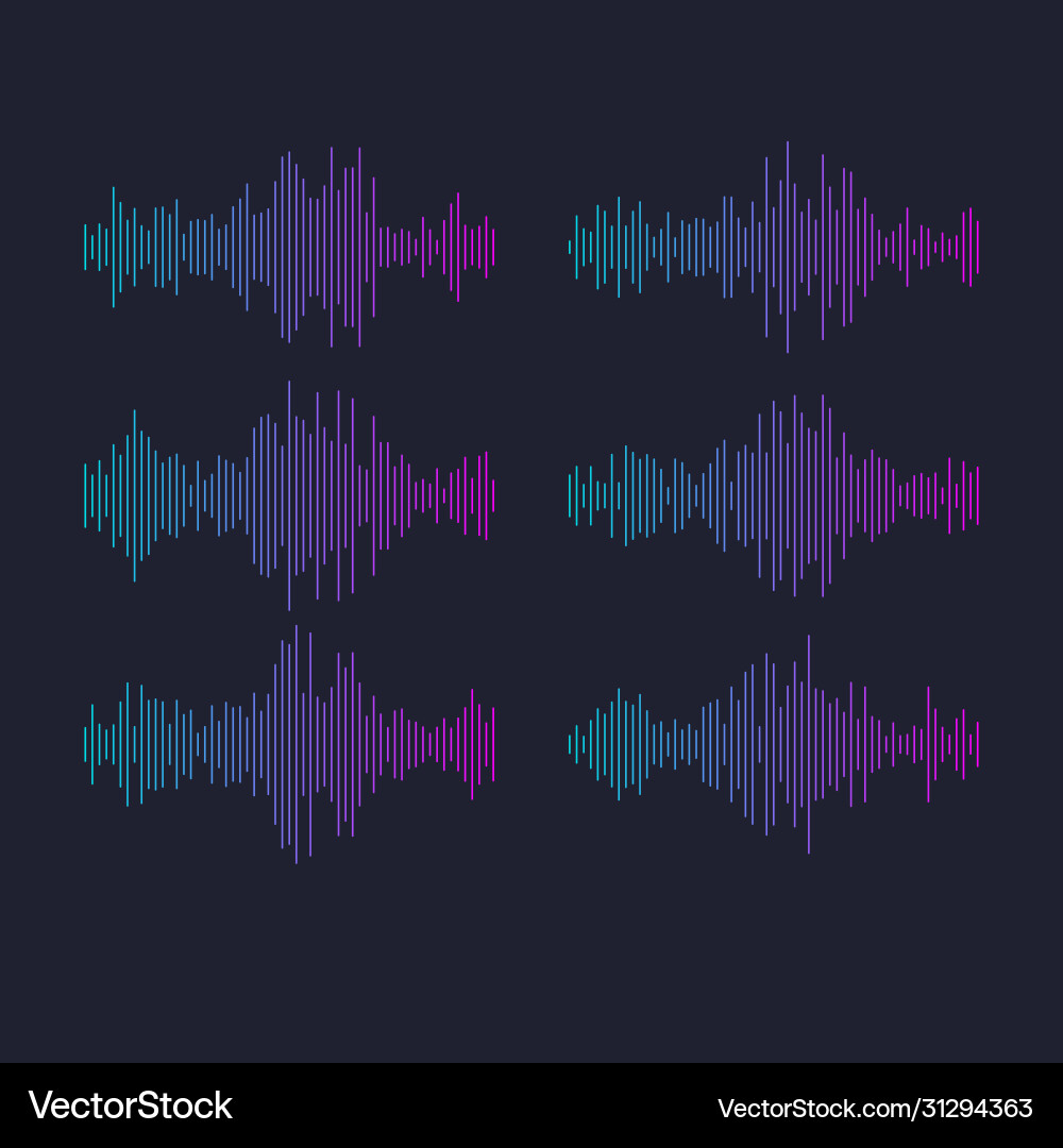 Equalizer Waveform Royalty Free Vector Image - VectorStock