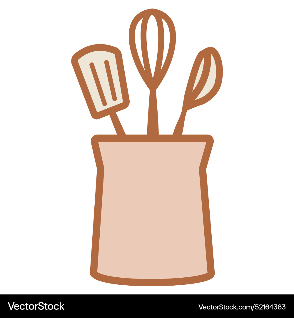 Kitchen utensils icon Royalty Free Vector Image