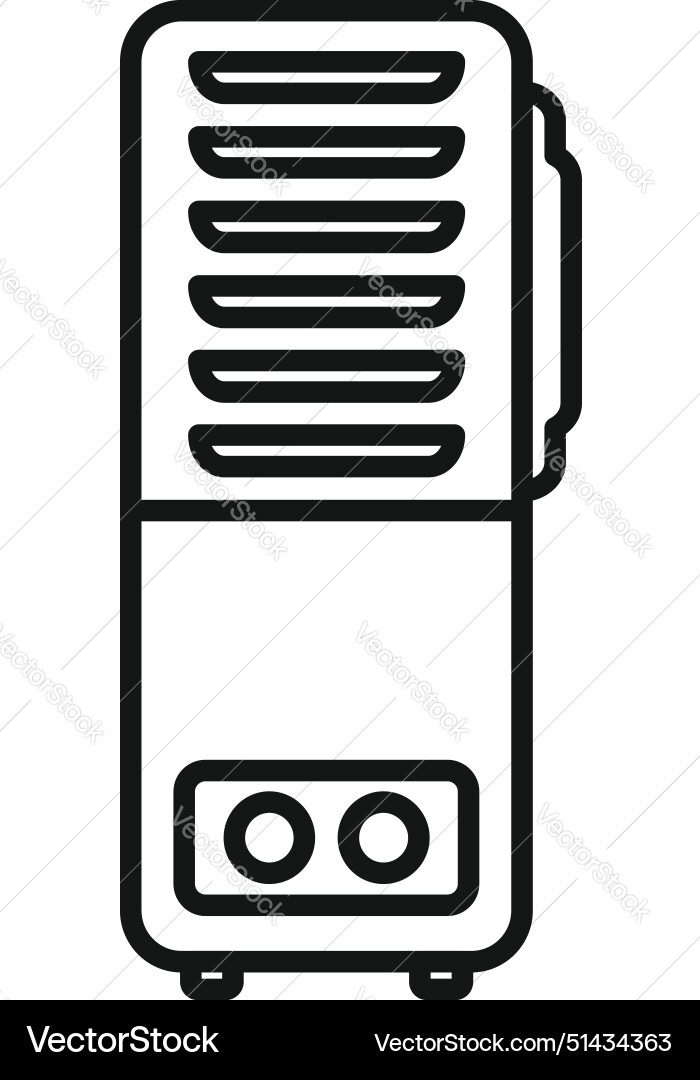 Modern tower pc case icon Royalty Free Vector Image