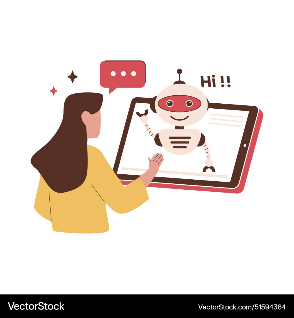 Chatbot Technology Concept Royalty Free Vector Image