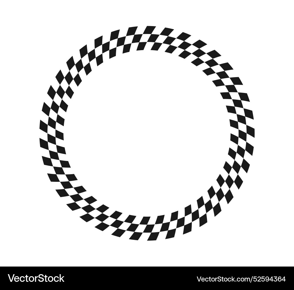 Checkerboard Race Frame Royalty Free Vector Image
