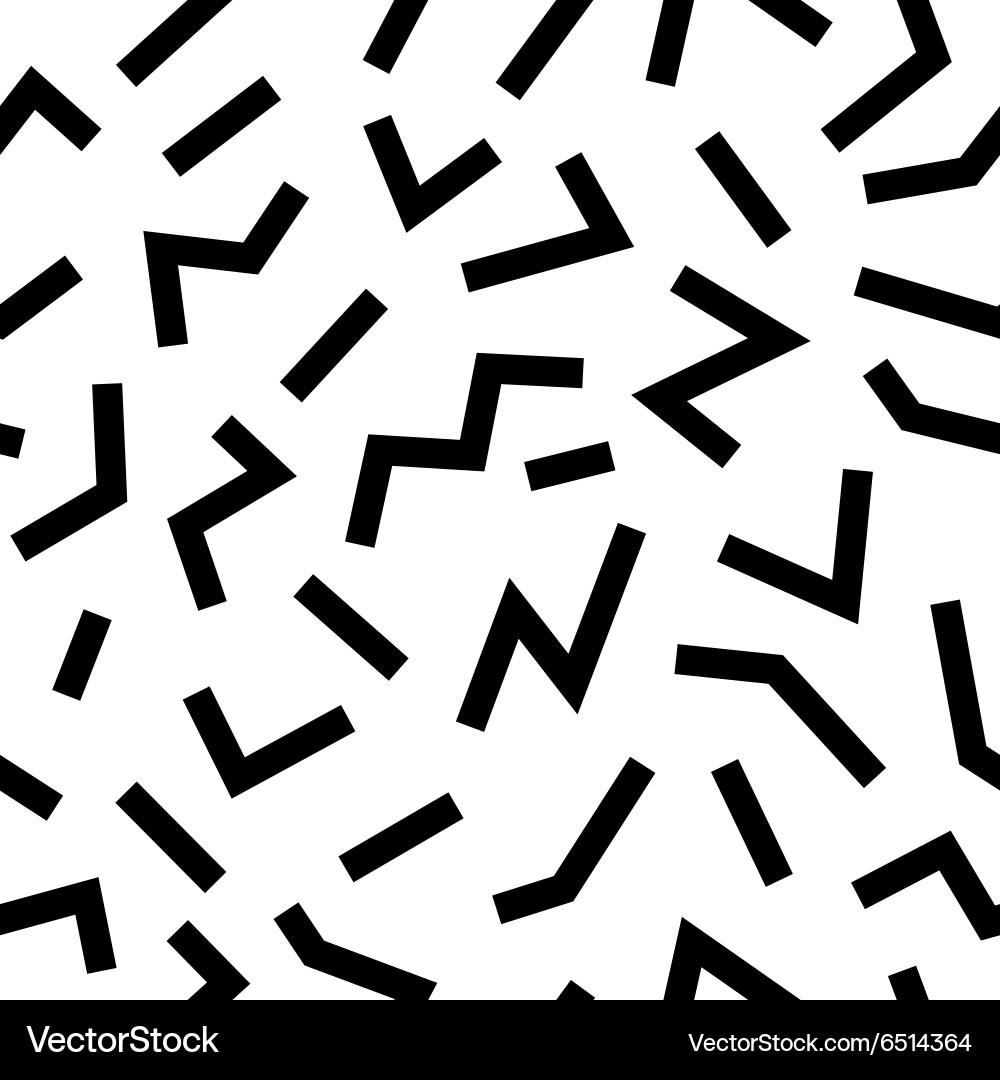 Geometric Memphis Pattern Royalty Free Vector Image