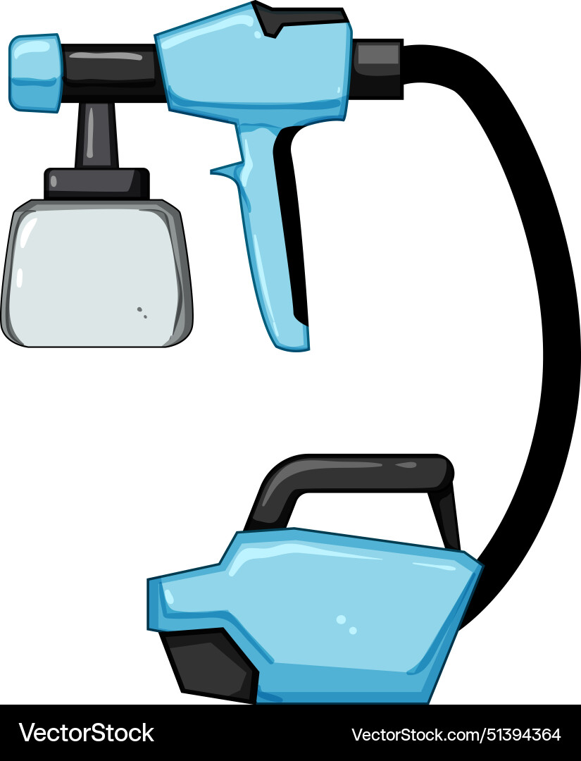 Gun paint sprayer cartoon Royalty Free Vector Image