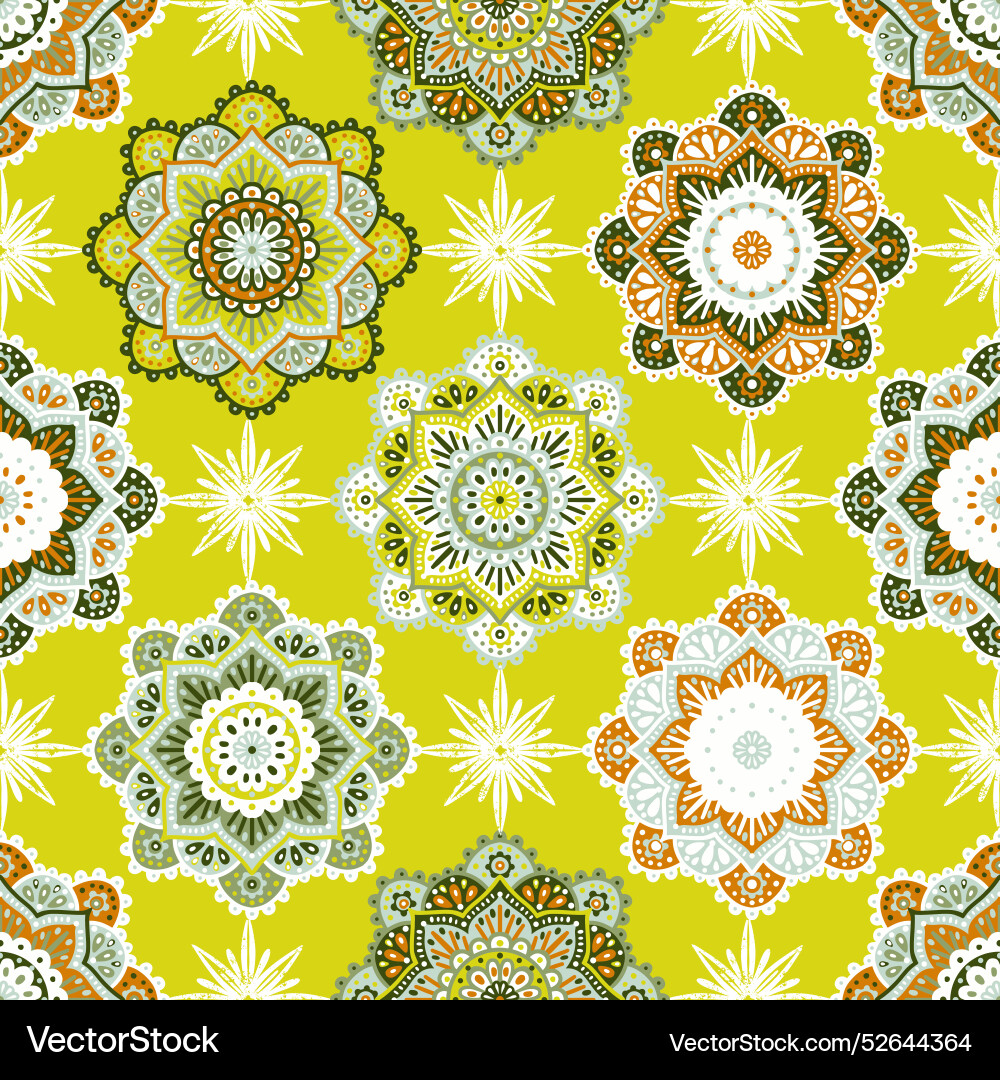 Mediterranean tile seamless pattern Royalty Free Vector