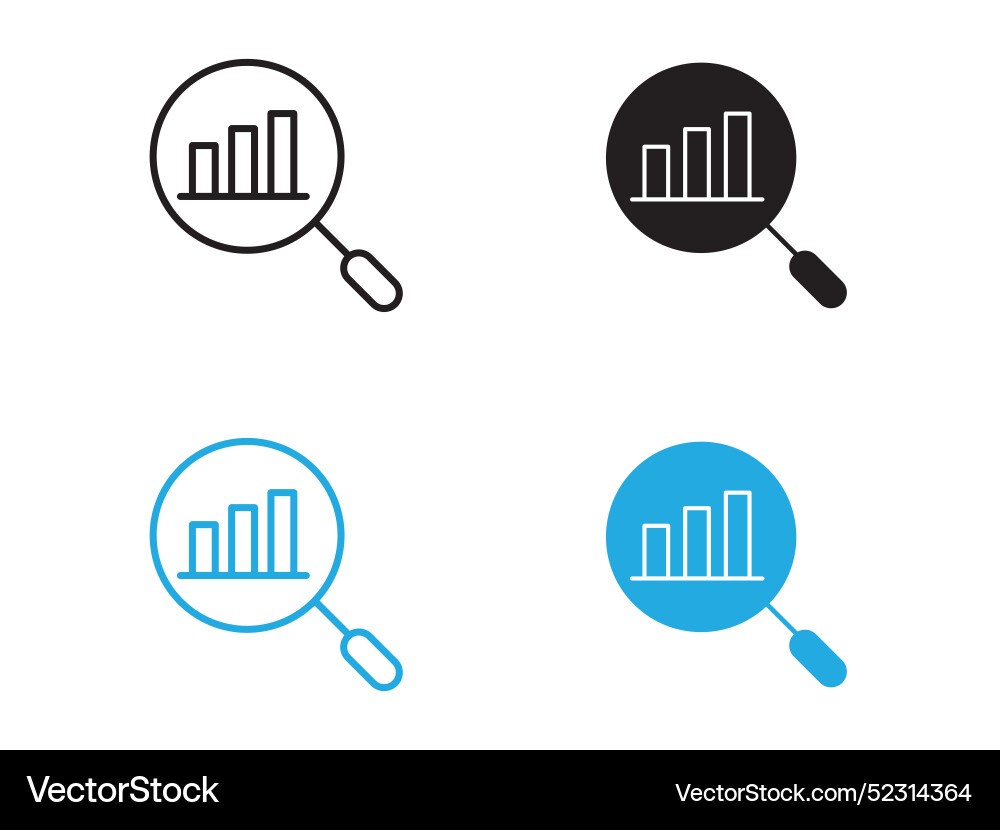 Predict forecast icon black and white outline sign
