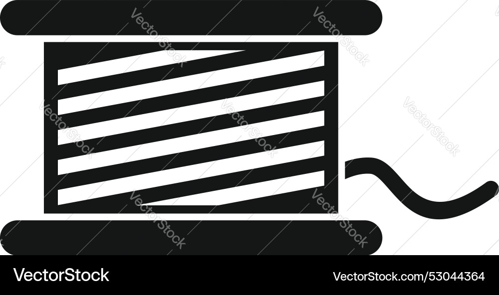 Sewing thread spool icon showing crafting Vector Image