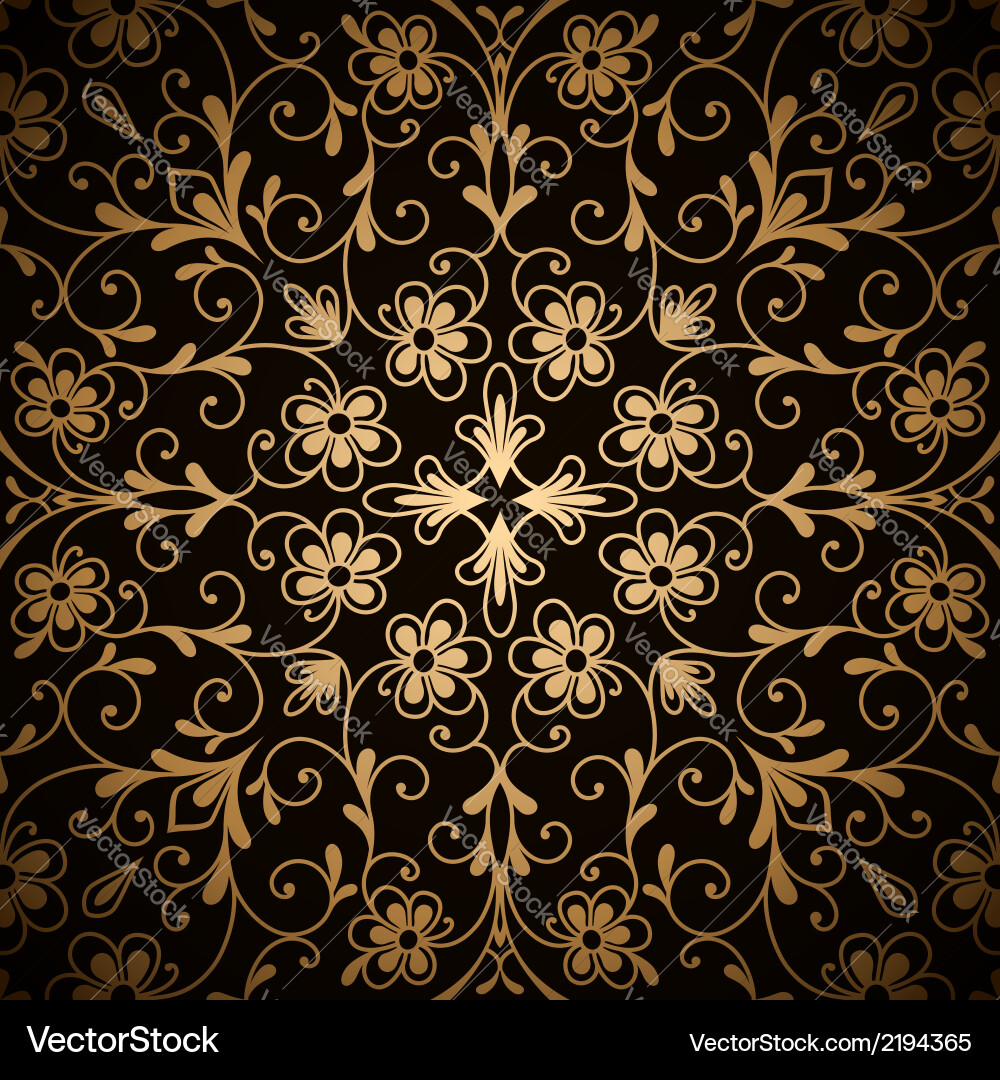 Gold pattern Royalty Free Vector Image - VectorStock