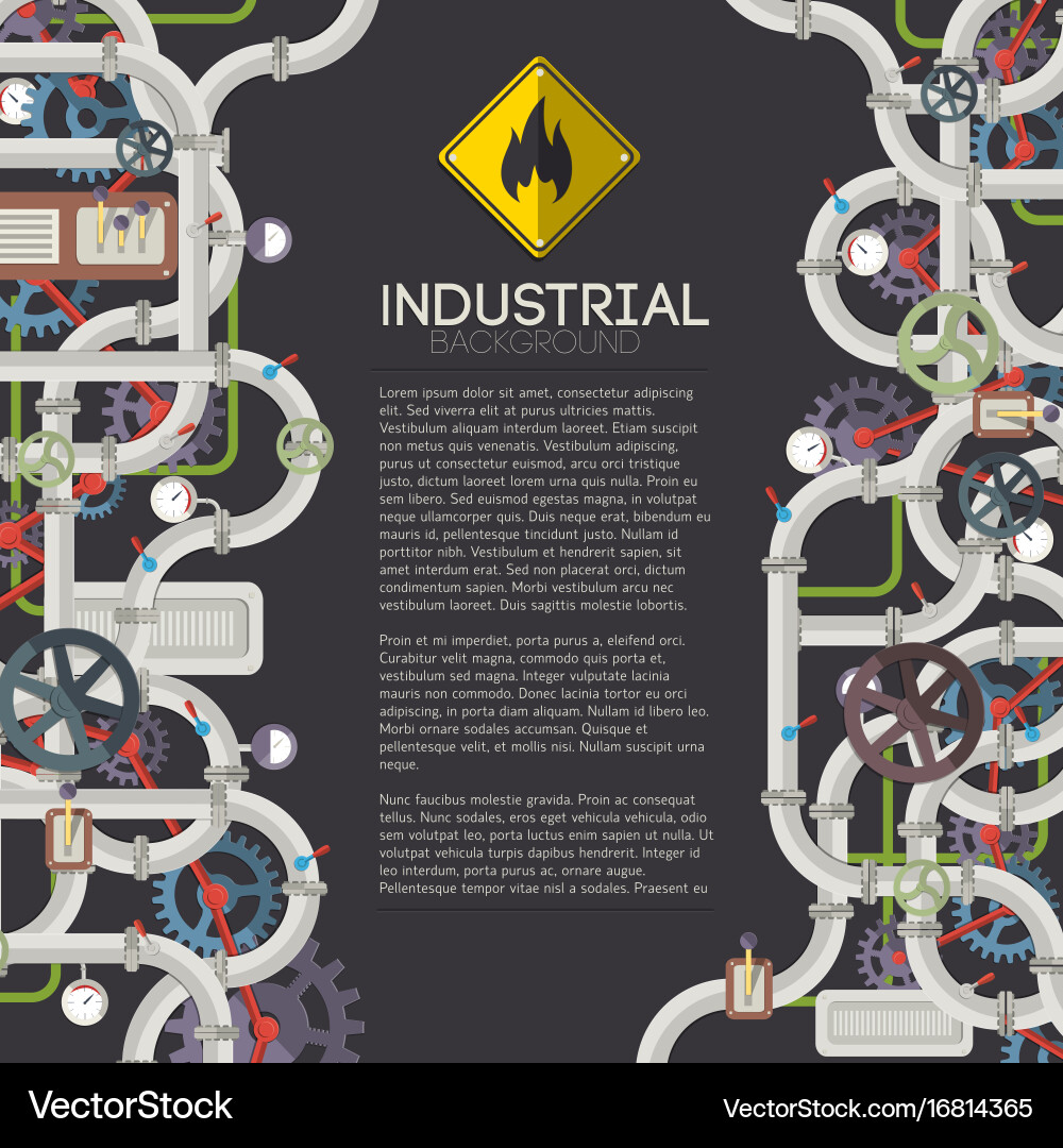 Industrial mechanical background Royalty Free Vector Image