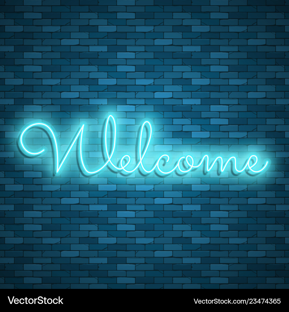 Neon light lettering stock color design Royalty Free Vector