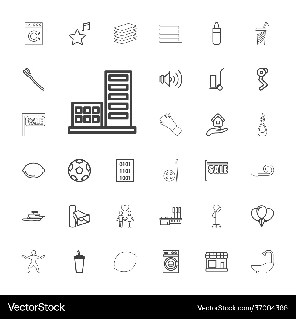 33 icons Royalty Free Vector Image - VectorStock