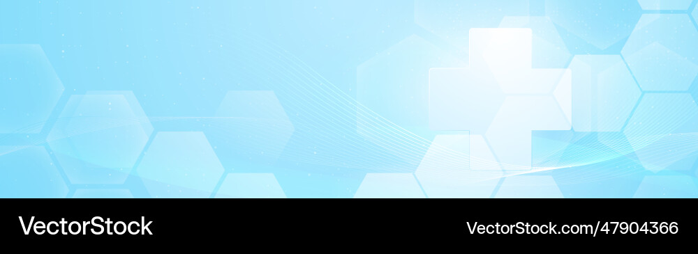 Abstract Geometric Medical Cross Shape Medicine Vector Image