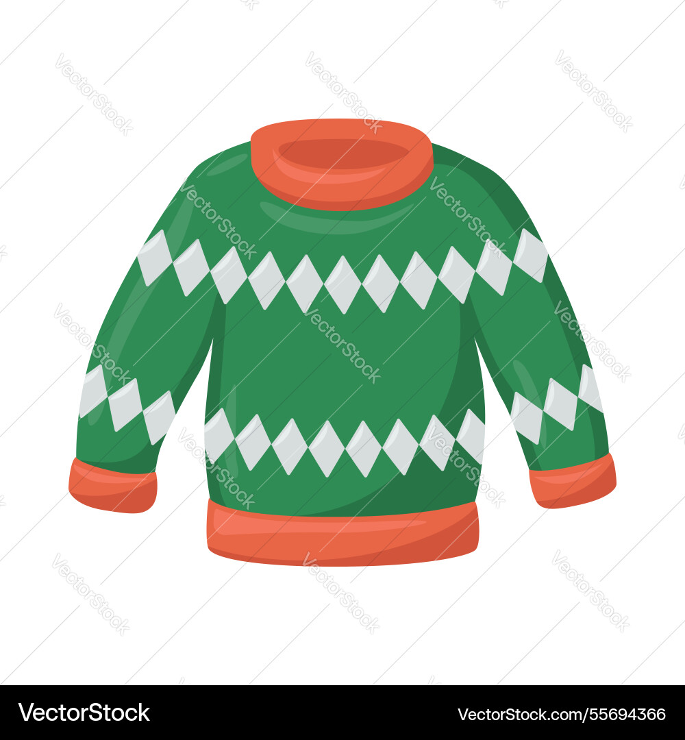 Christmas sweater sign emoji icon Royalty Free Vector Image