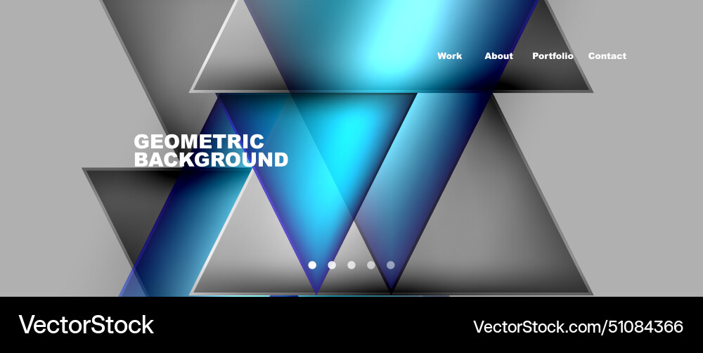 Light blue and gray triangles on a parallel Vector Image
