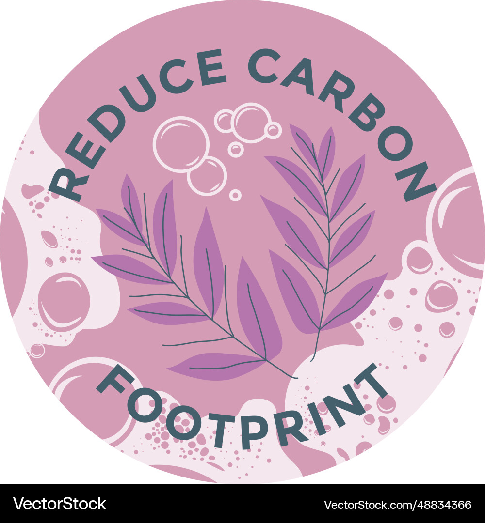 Reduce carbon footprint with eco detergent Vector Image