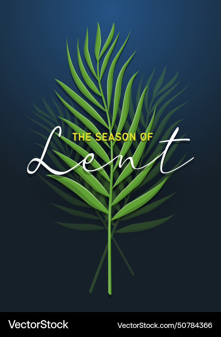 Season of lent Royalty Free Vector Image - VectorStock