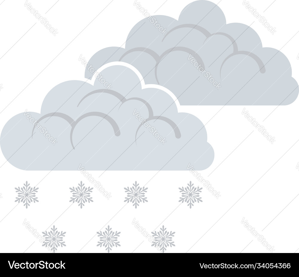 Snow icon Royalty Free Vector Image - VectorStock