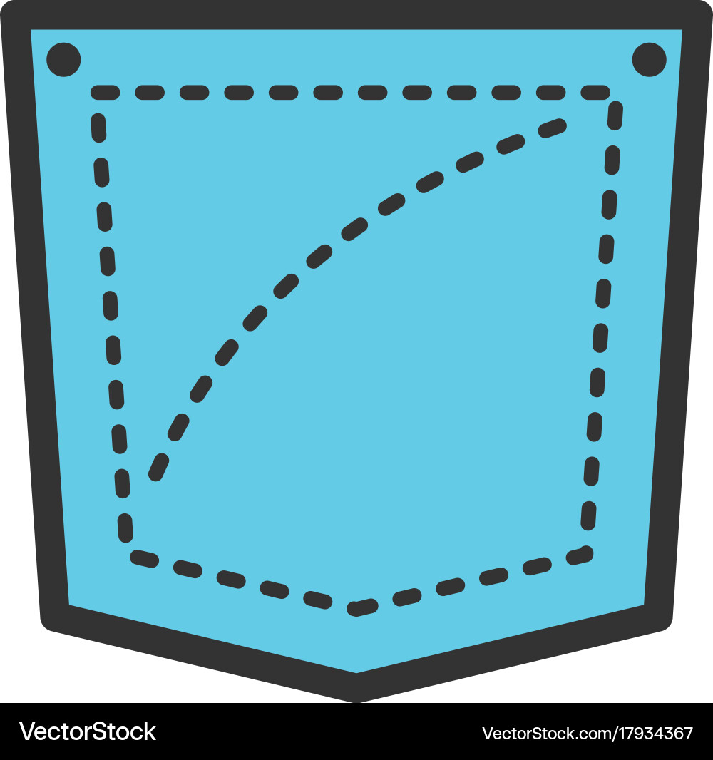 Elegant Pocket Square Royalty Free Vector Image