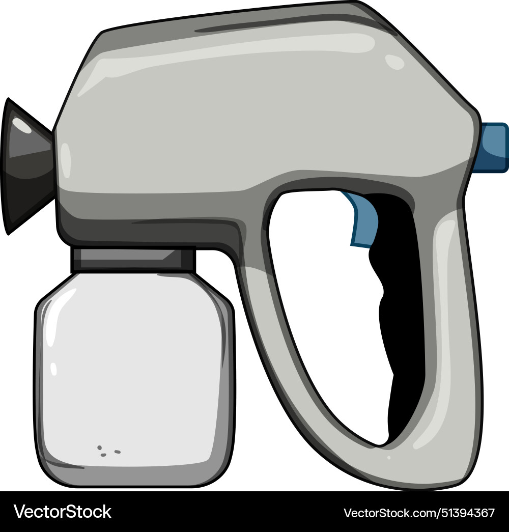Logo paint sprayer cartoon Royalty Free Vector Image